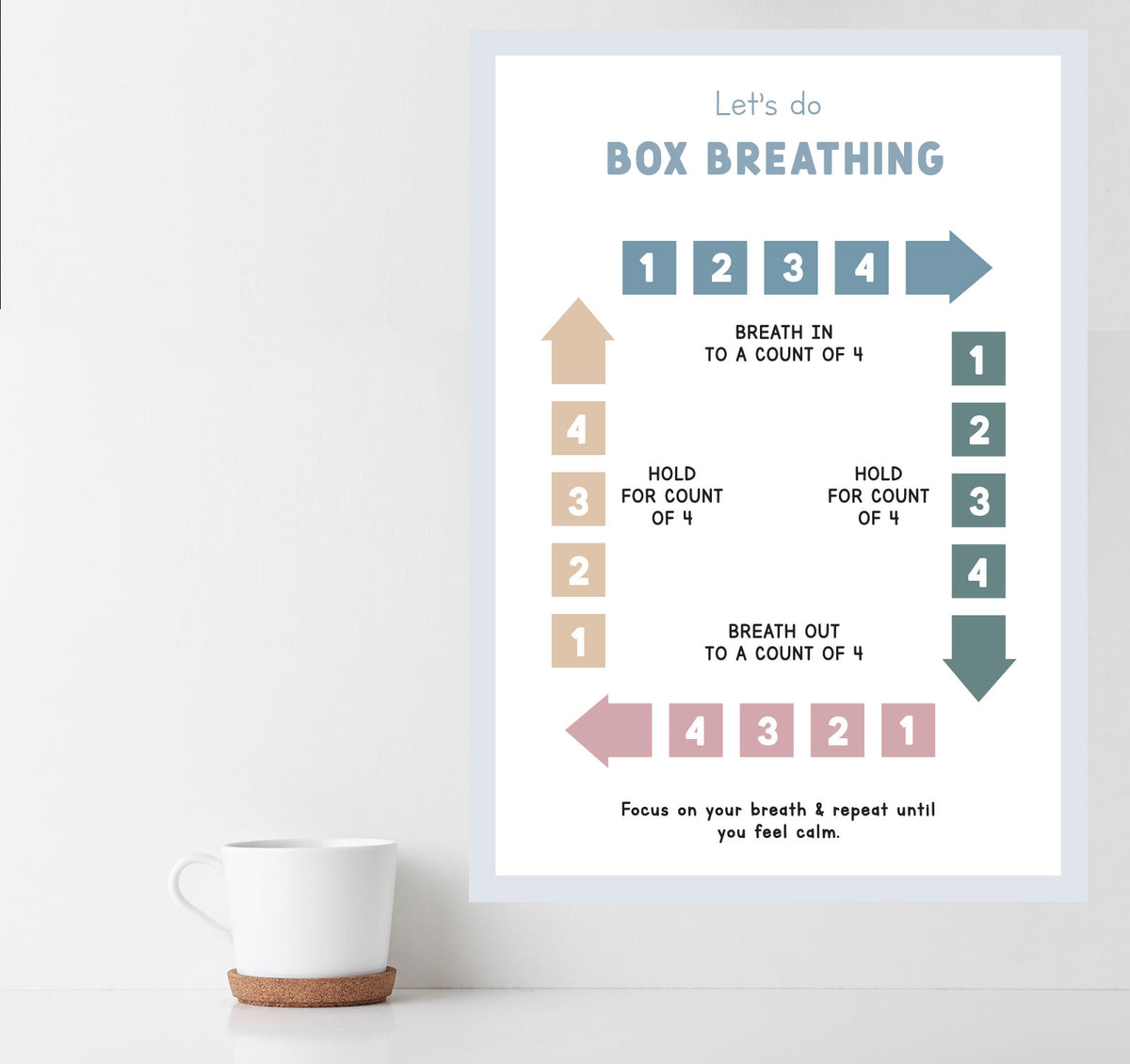 Box Breathing Wall Decal - A Creative Hart