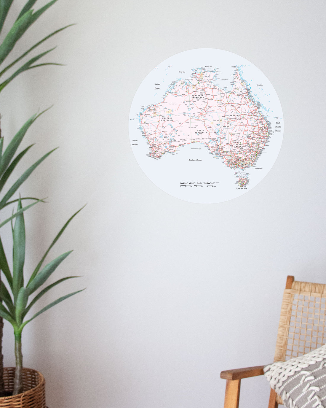 Australia Road Trip Map - Fabric Wall Decal Sticker | A Creative Hart
