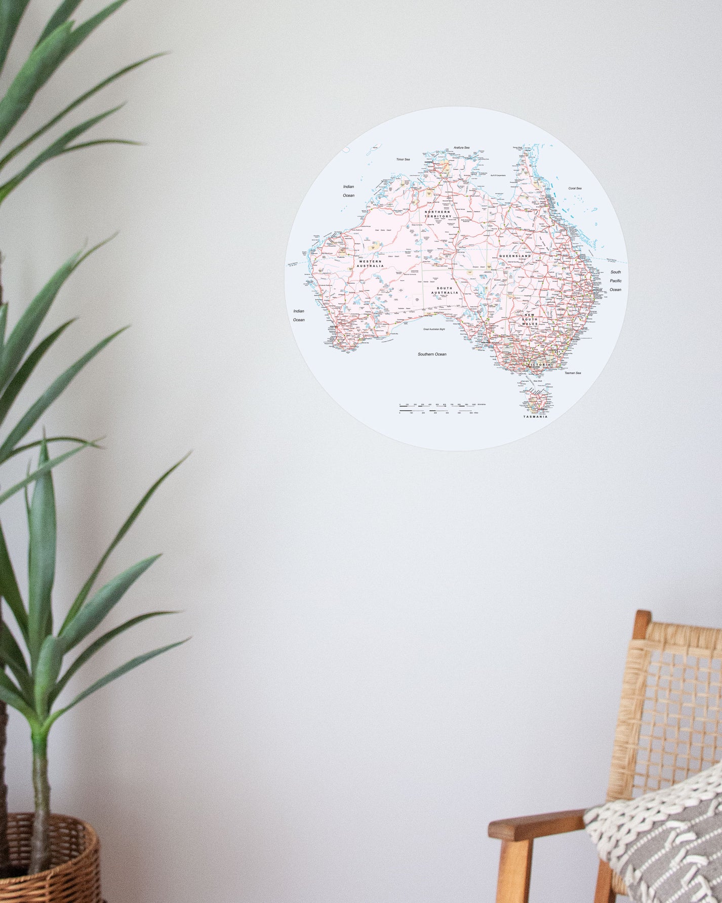Australia Road Trip Map - Fabric Wall Decal Sticker | A Creative Hart