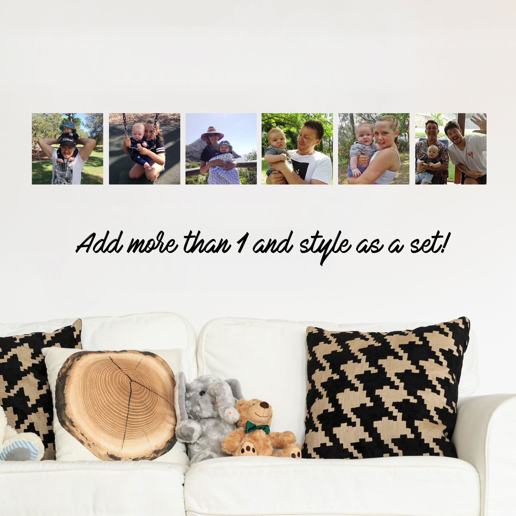 Square Photo Decal - Photo Wall Sticker - A Creative Hart